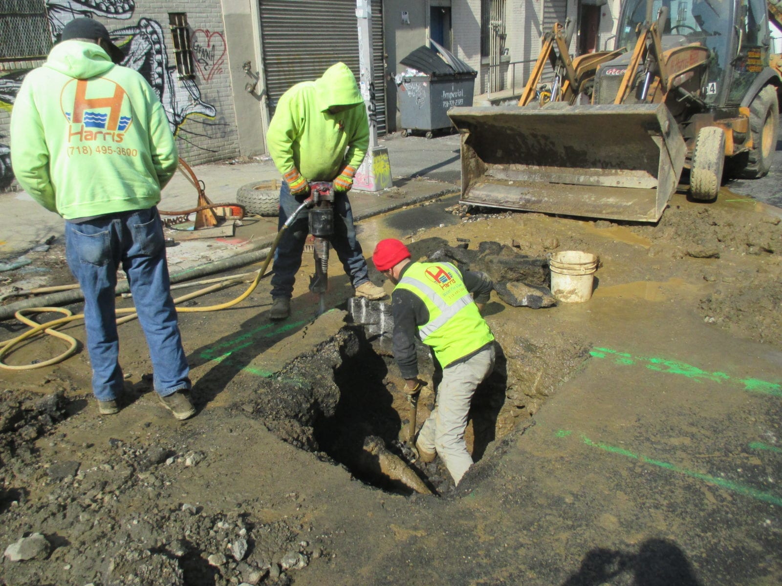 Water Main Break Causes Pressure Problems - harriswatermain